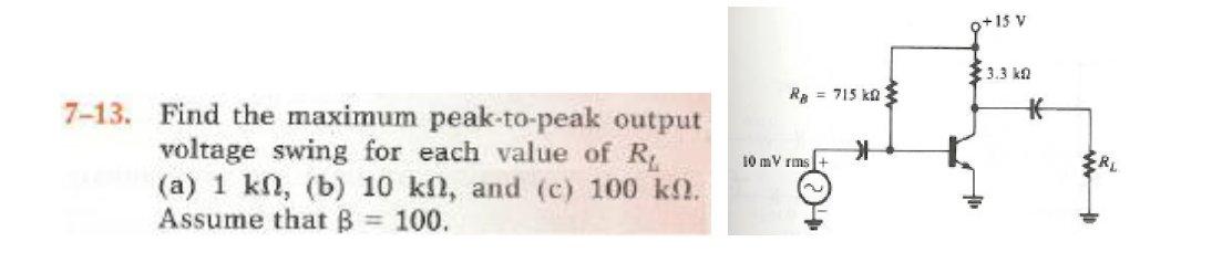 Solved 7-13. Find the maximum peak-to-peak output voltage | Chegg.com