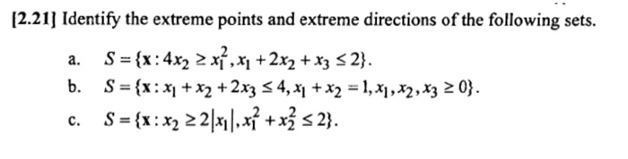 Solved [2.21] Identify the extreme points and extreme | Chegg.com
