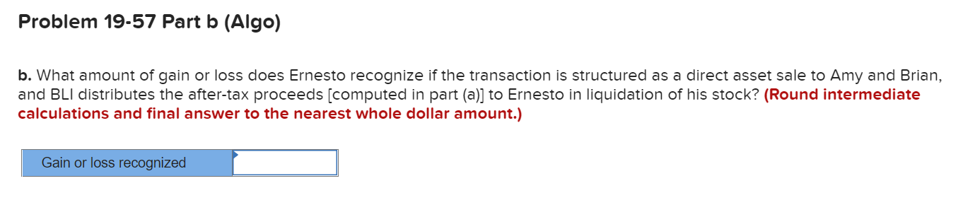 Problem 19 57 Lo 19 4 Algo The Following Chegg
