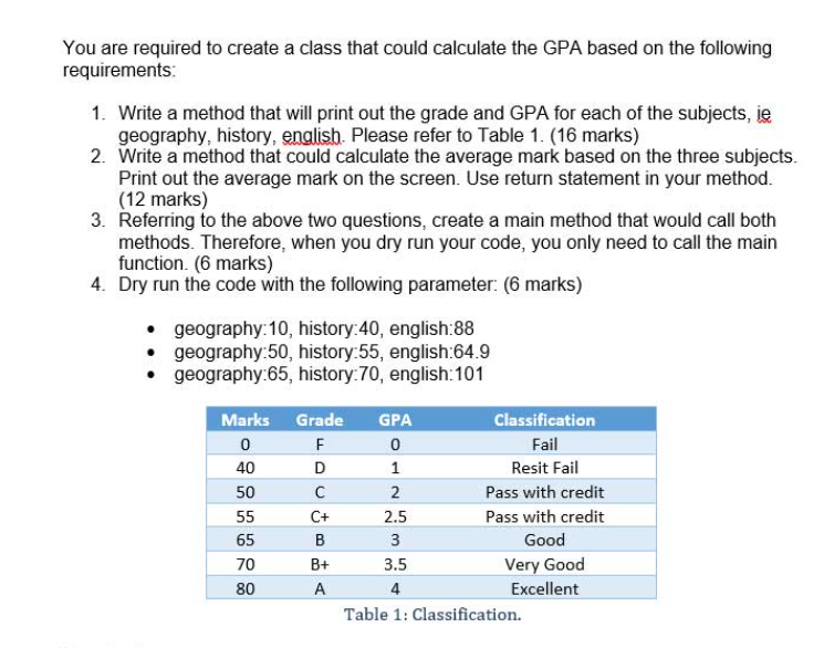 Solved You are required to create a class that could | Chegg.com