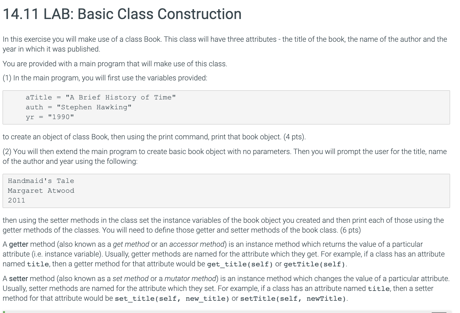 Solved Have a little code written but I am having trouble | Chegg.com