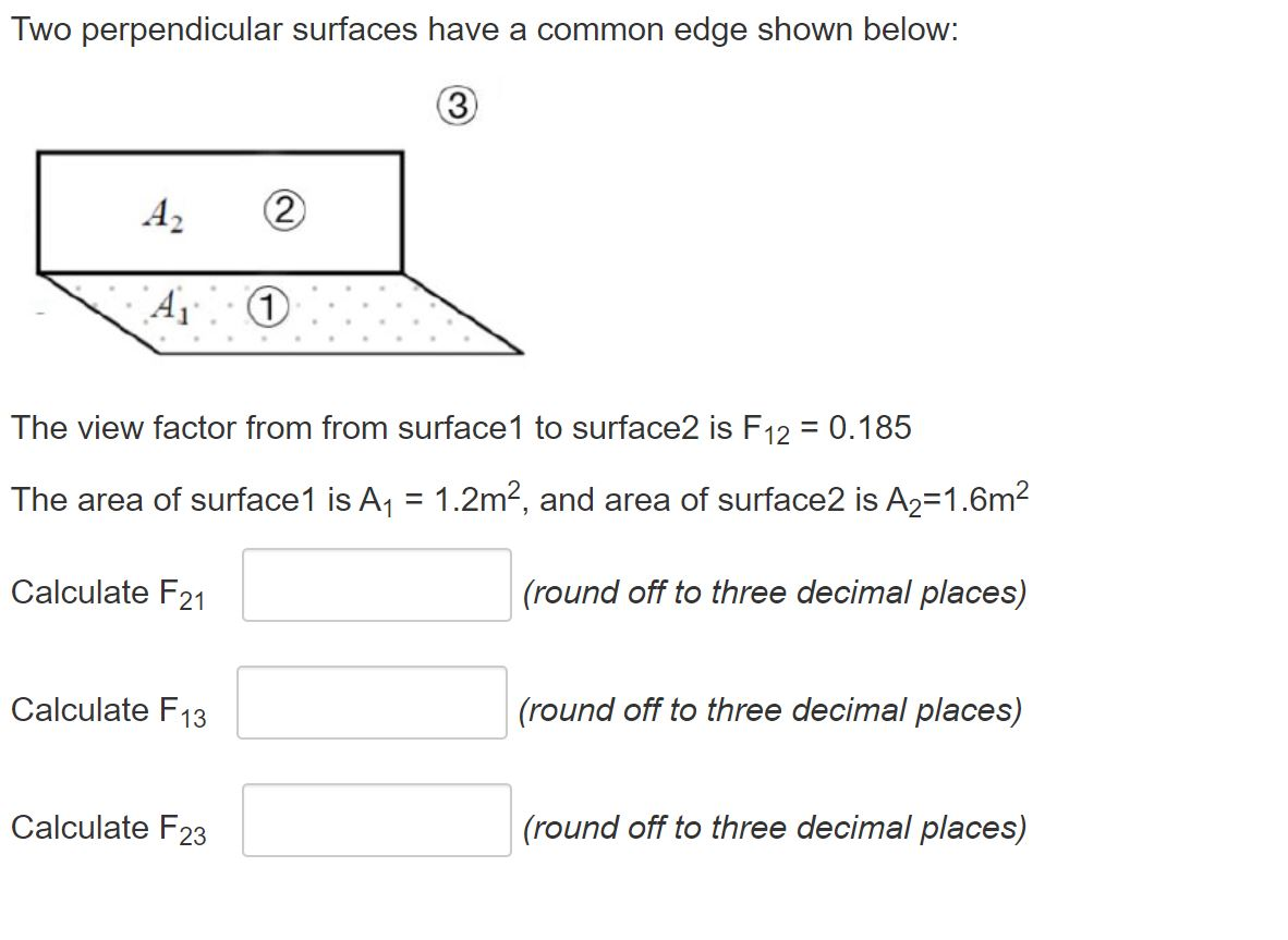 Solved Two perpendicular surfaces have a common edge shown | Chegg.com