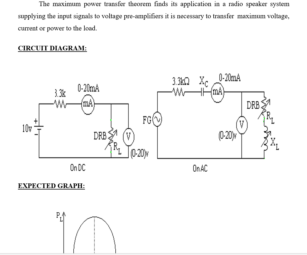 Solved OBJECTIVE :To verify the Maximum Power Transfer | Chegg.com