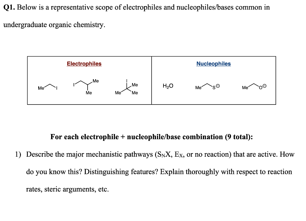 Solved 2) If there is a reaction, draw the mechanism for the | Chegg.com