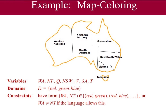 5. Recall the 3-coloring problem for Australia from | Chegg.com