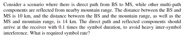 Solved Consider a scenario where there is direct path from | Chegg.com