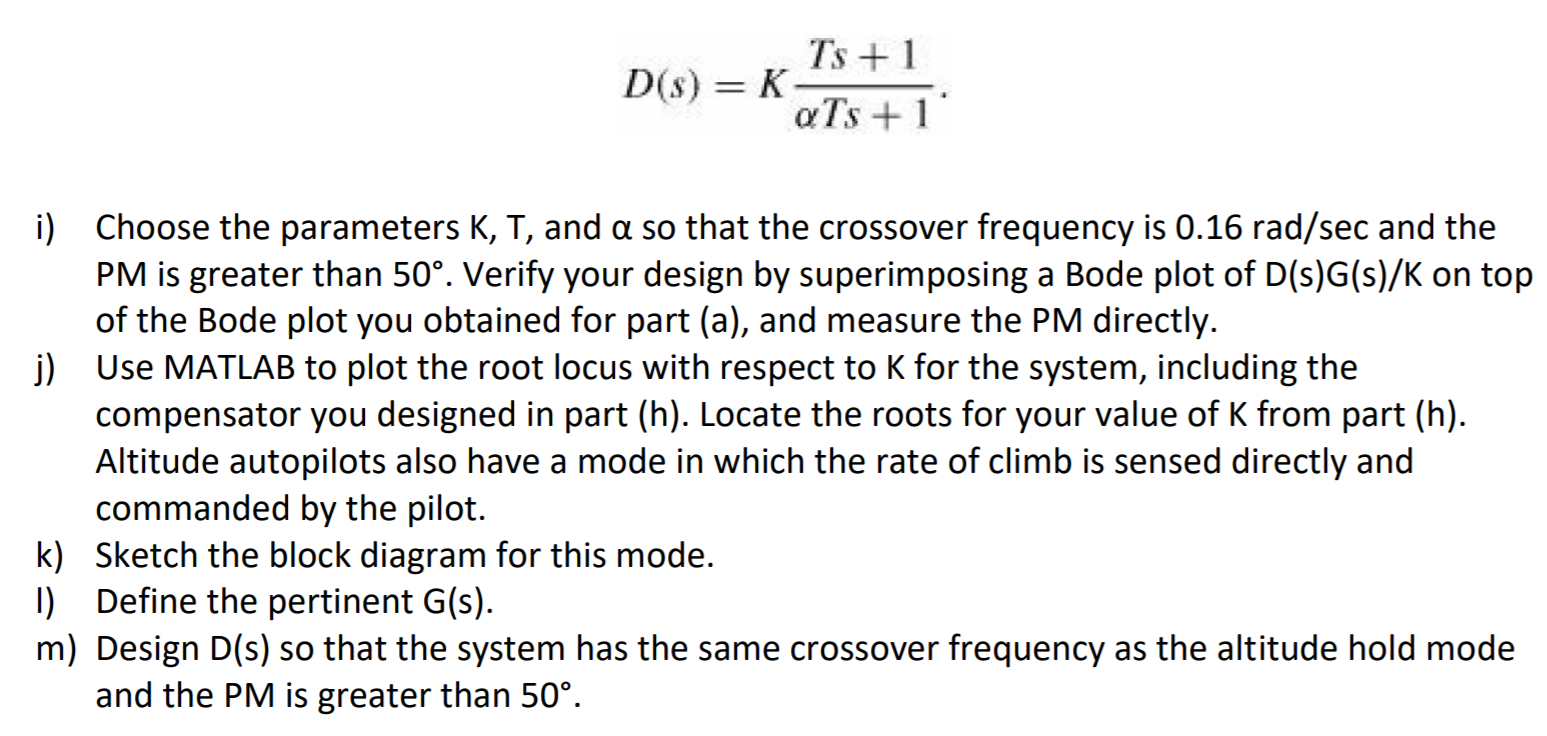 Solved Problem 1: The autopilot of a jet transport is used | Chegg.com