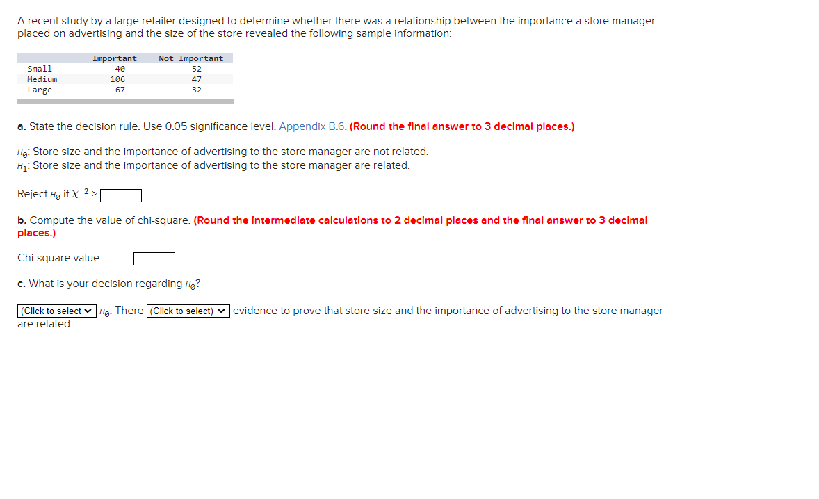 Solved A recent study by a large retailer designed to | Chegg.com
