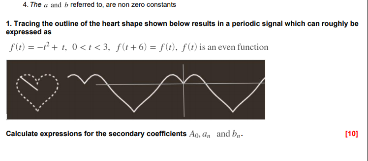 Solved 4. The a and b referred to, are non zero constants 1. | Chegg.com