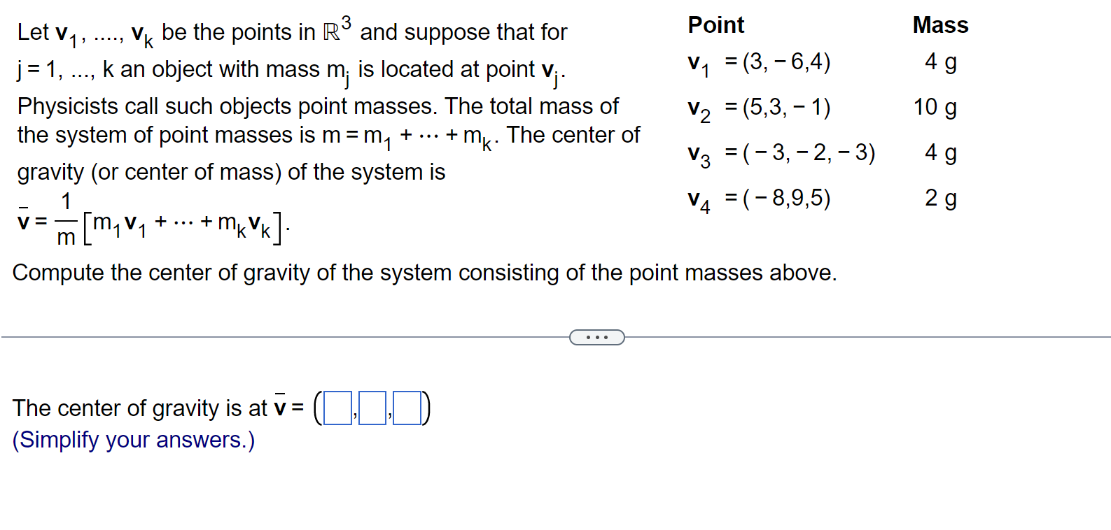 Solved Let v1,….,vk be the points in R3 and suppose that for | Chegg.com