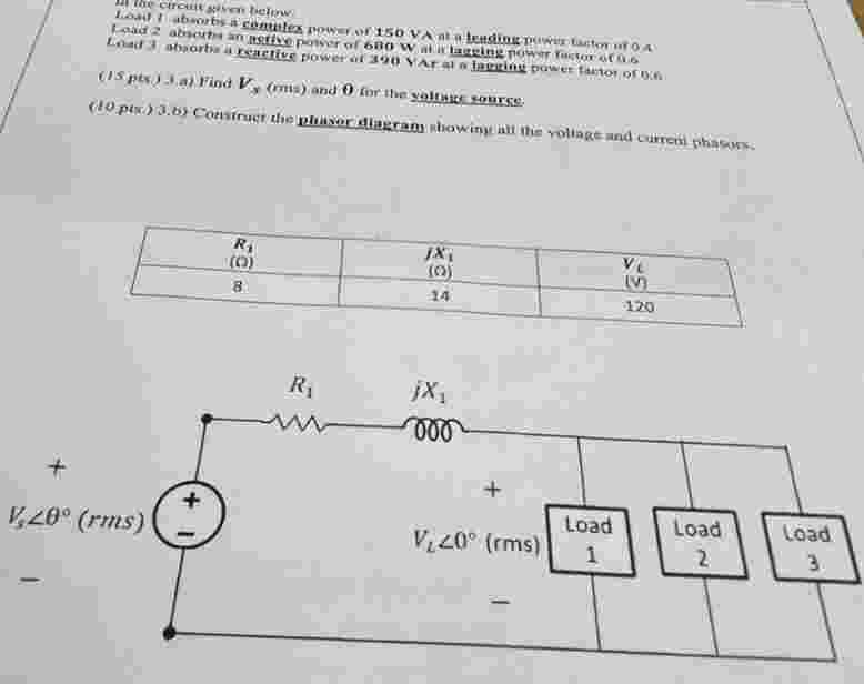 Solved Load 1 ﻿absorbs a complex power of 150 ﻿VA at a | Chegg.com