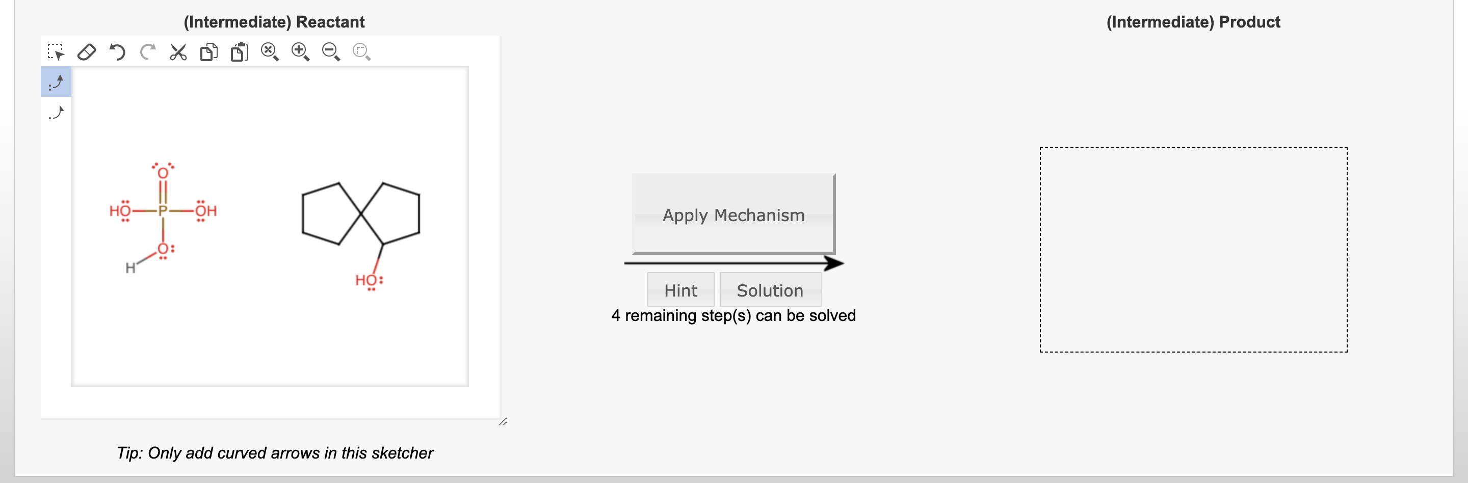 Solved (Intermediate) Product (Intermediate) Reactant GOD CZ | Chegg.com