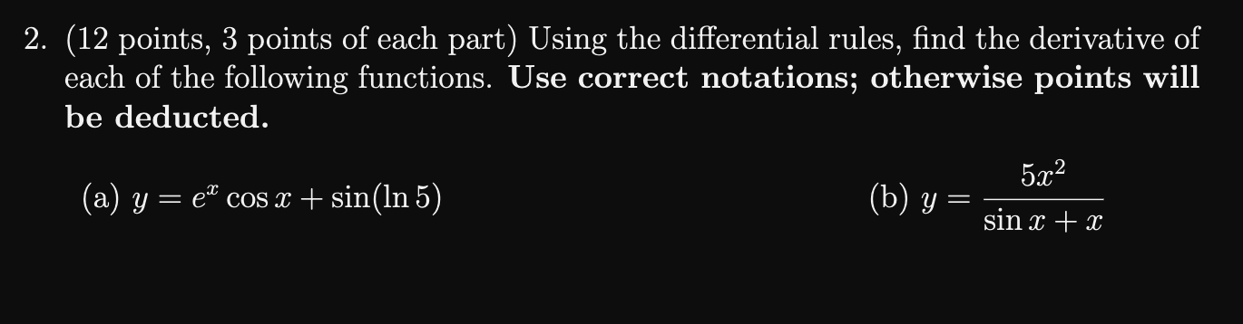 Solved 2. (12 points, 3 points of each part) Using the | Chegg.com