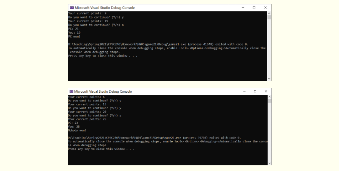 Solved Specification (1) Run MS Visual Studio 2019 to create | Chegg.com