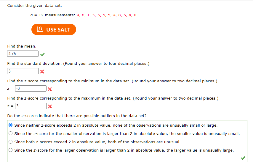 Solved Consider the given data set. n = 12 measurements: 9, | Chegg.com
