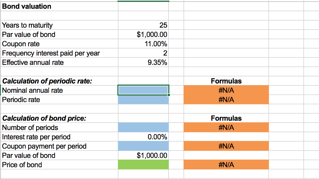 Solved Excel Online Structured Activity: Bond valuation You | Chegg.com