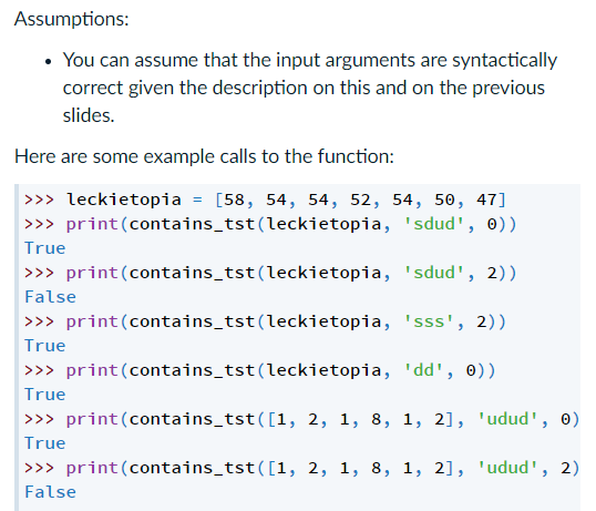 Solved Assumptions: • You can assume that the input | Chegg.com