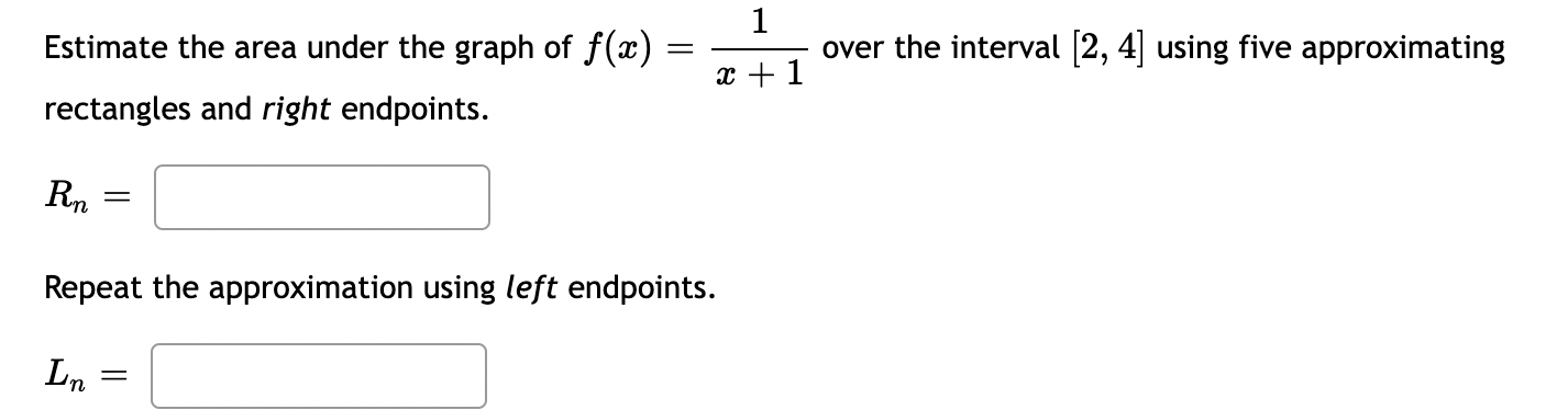 Solved Estimate the area under the graph of f(x)=x+11 over | Chegg.com