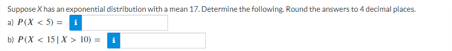 Solved Suppose \\( X \\) has an exponential distribution | Chegg.com