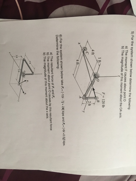 Solved 2) Reduce the system of forces shown to a single | Chegg.com