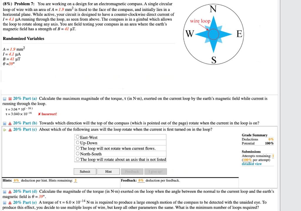 Solved (8%) Problem 7: You are working on a design for an | Chegg.com