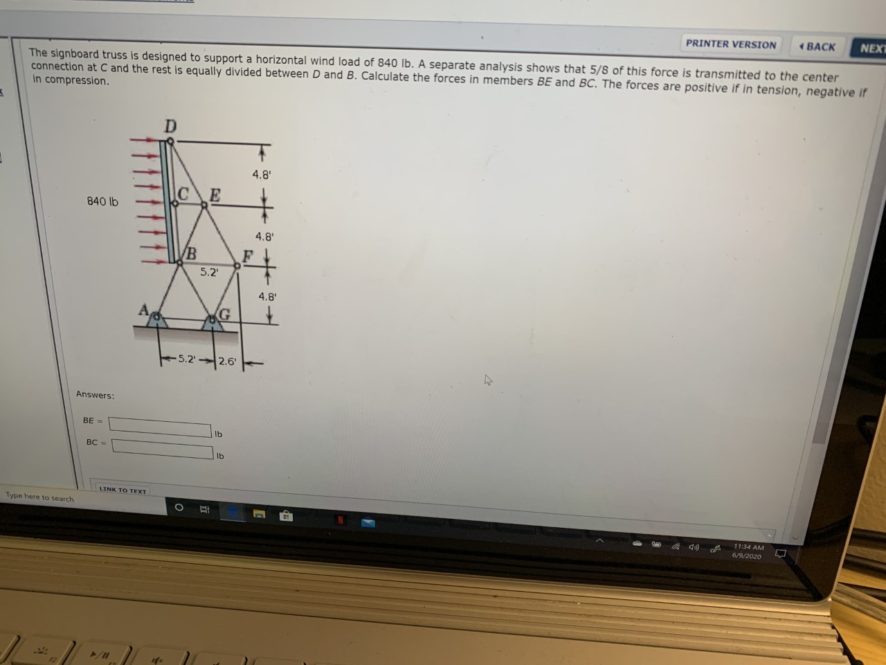 Solved PRINTER VERSION | Chegg.com