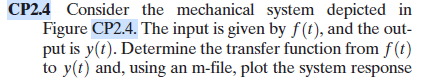 Solved CP2.4 Consider the mechanical system depicted in | Chegg.com