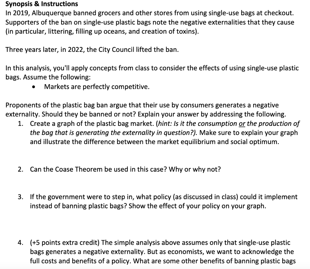 Solved Synopsis \& Instructions In 2019, Albuquerque banned | Chegg.com