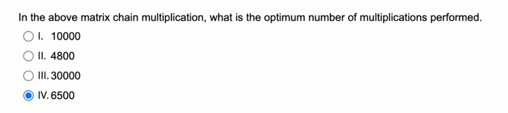 Solved In the above matrix chain multiplication, what is the | Chegg.com