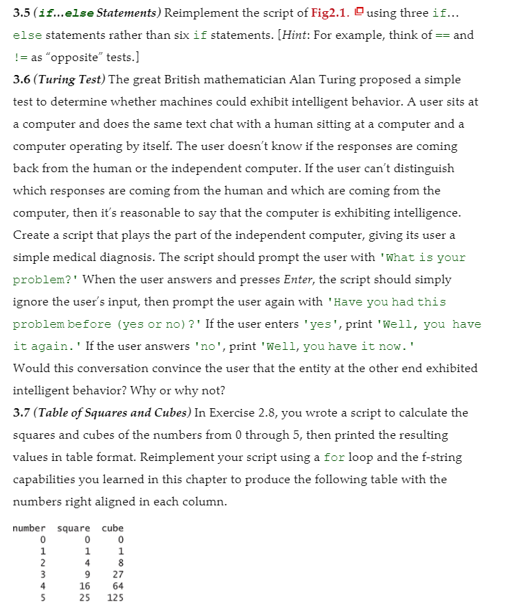 Solved 3.5 (if...else Statements) Reimplement the script of | Chegg.com