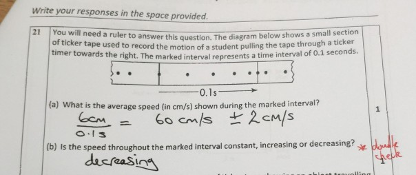 Solved Write your responses in the space provided. of ticker | Chegg.com