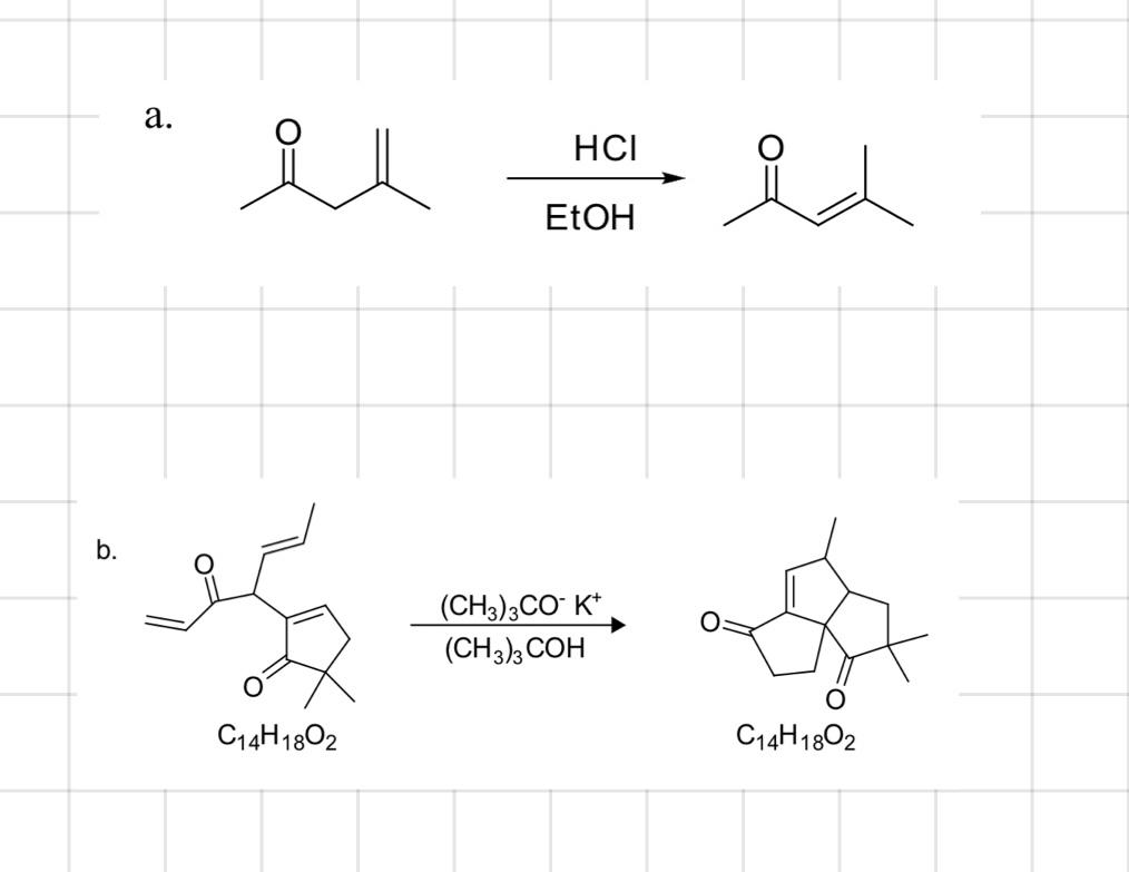 Solved a. EtOH HCl b. (CH3)3COH (CH3)3CO− | Chegg.com