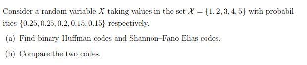 Solved Consider a random variable X taking values in the set | Chegg.com