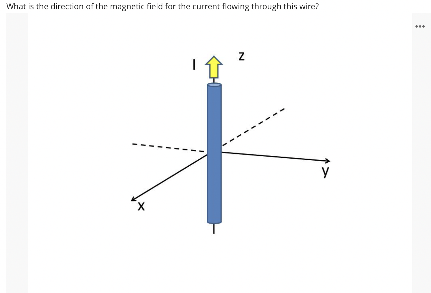 Solved a. +z direction b. -z direction c. clockwise | Chegg.com