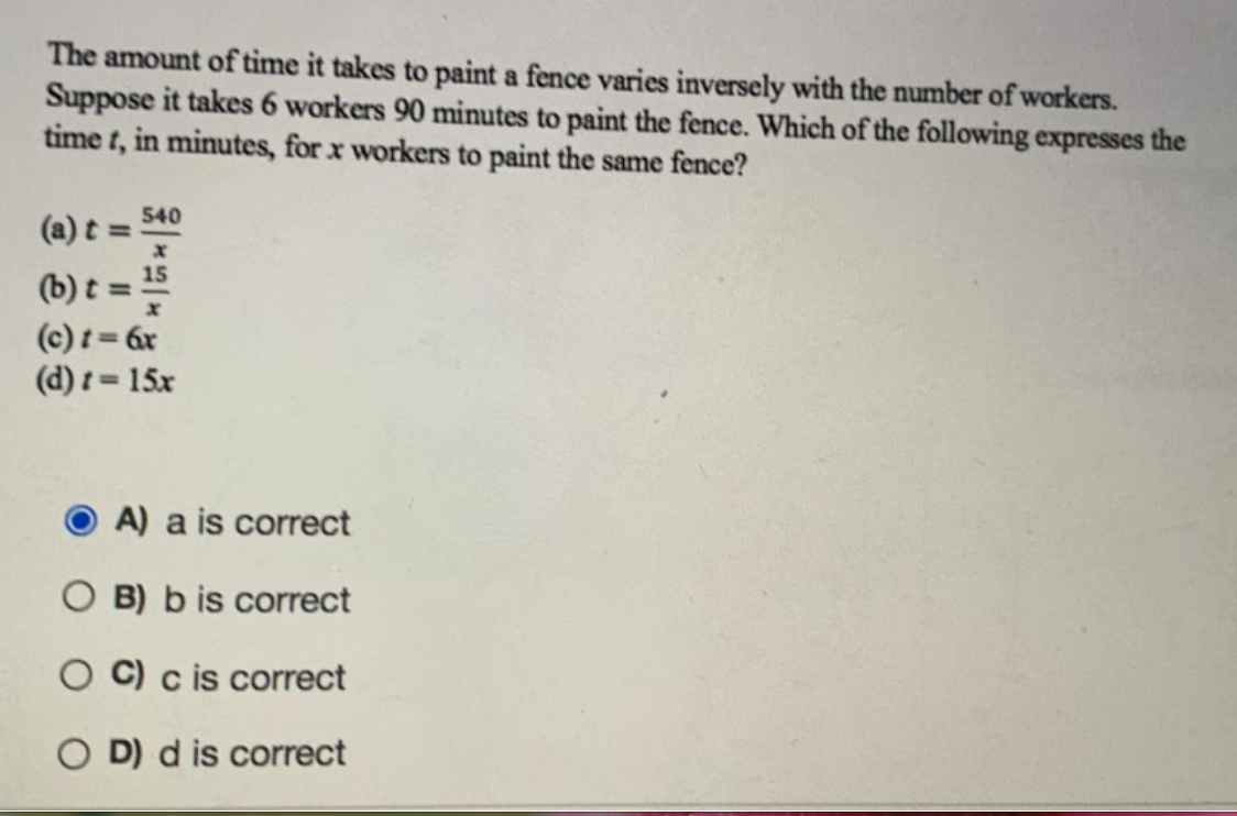 Solved The amount of time it takes to paint a fence varies | Chegg.com