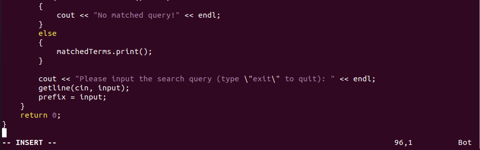 Part 1: "Autocomplete Me" term. Define a class, named | Chegg.com