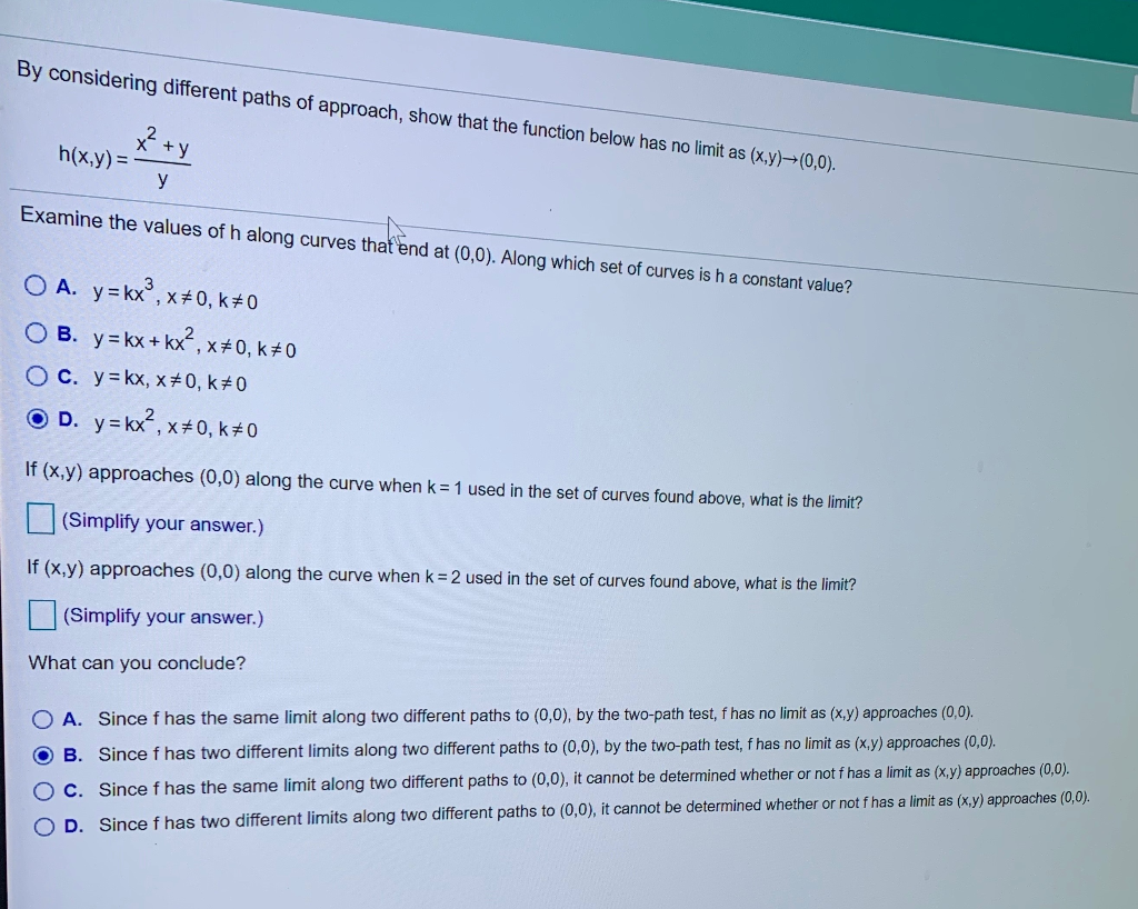Solved By Considering Different Paths Of Approach Show That Chegg