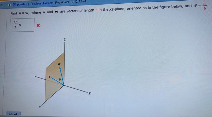 Solved Step 3 of 3 From the basic properties of cross | Chegg.com