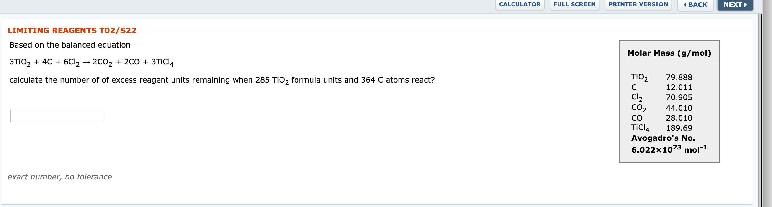 Solved CALCULATOR FULL SCREEN PRINTER VERSION BACK NEXT | Chegg.com
