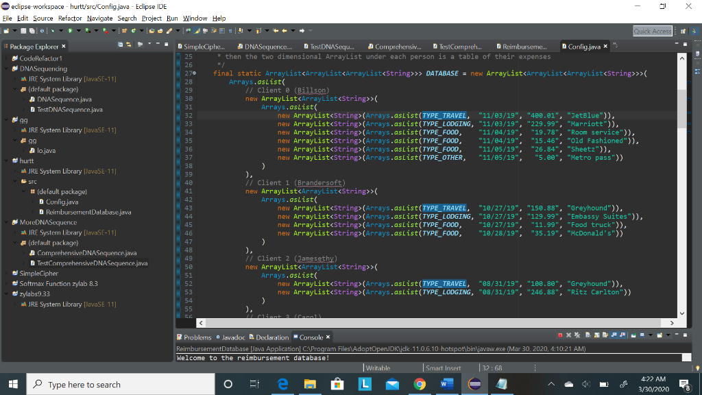 9.10 Ch 9, Part 3 - Reimbursement Database Write this | Chegg.com