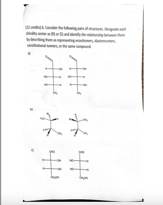 Solved (12 credits) 6. Consider the following pairs of | Chegg.com