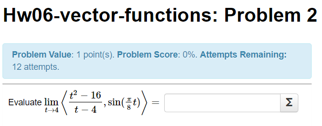 Solved Hw06 Vector Functions Problem 2 Problem Value 1 
