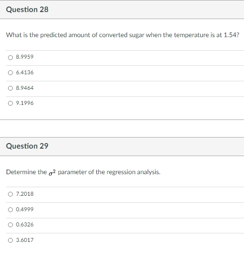 Solved A study was made on the amount of converted sugar in | Chegg.com
