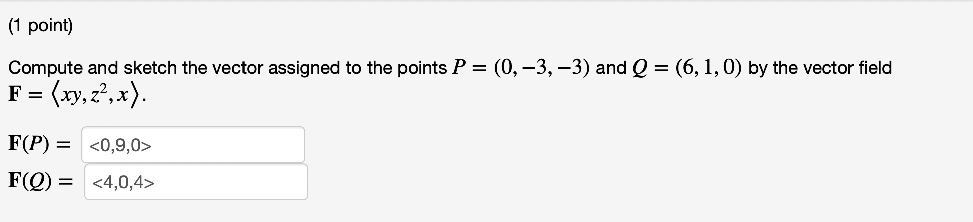 Solved Compute and sketch the vector assigned to the points | Chegg.com