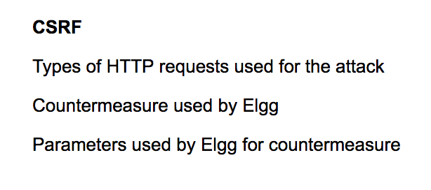 Solved CSRF Types of HTTP requests used for the attack | Chegg.com