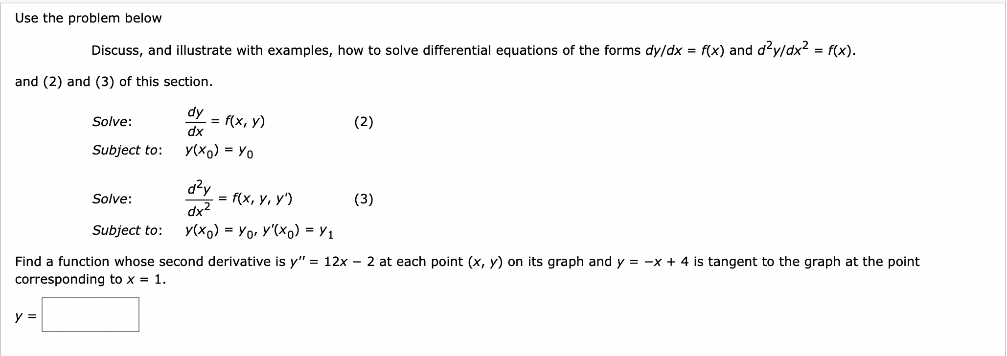 Solved Discuss, and illustrate with examples, how to solve | Chegg.com