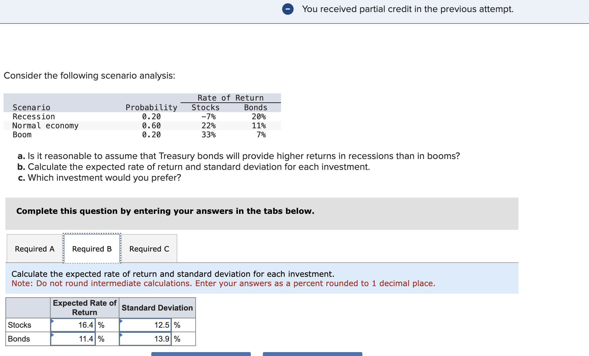 Solved You received partial credit in the previous | Chegg.com