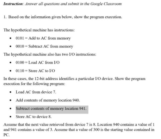 Instruction: Answer all questions and submit in the | Chegg.com