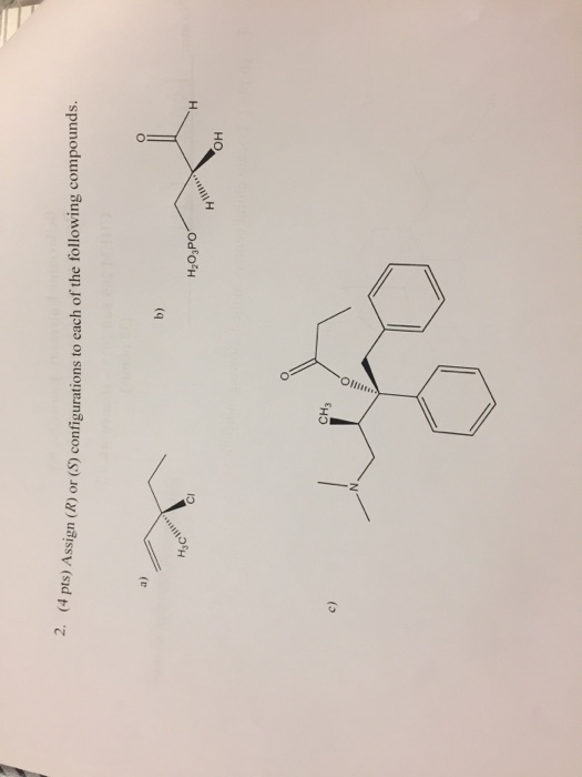 Solved Assign (R) or (S) configurations to each of the | Chegg.com