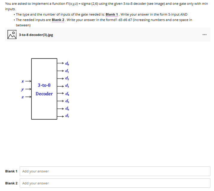 Solved You are asked to implement a function f1(x,y,z) = | Chegg.com
